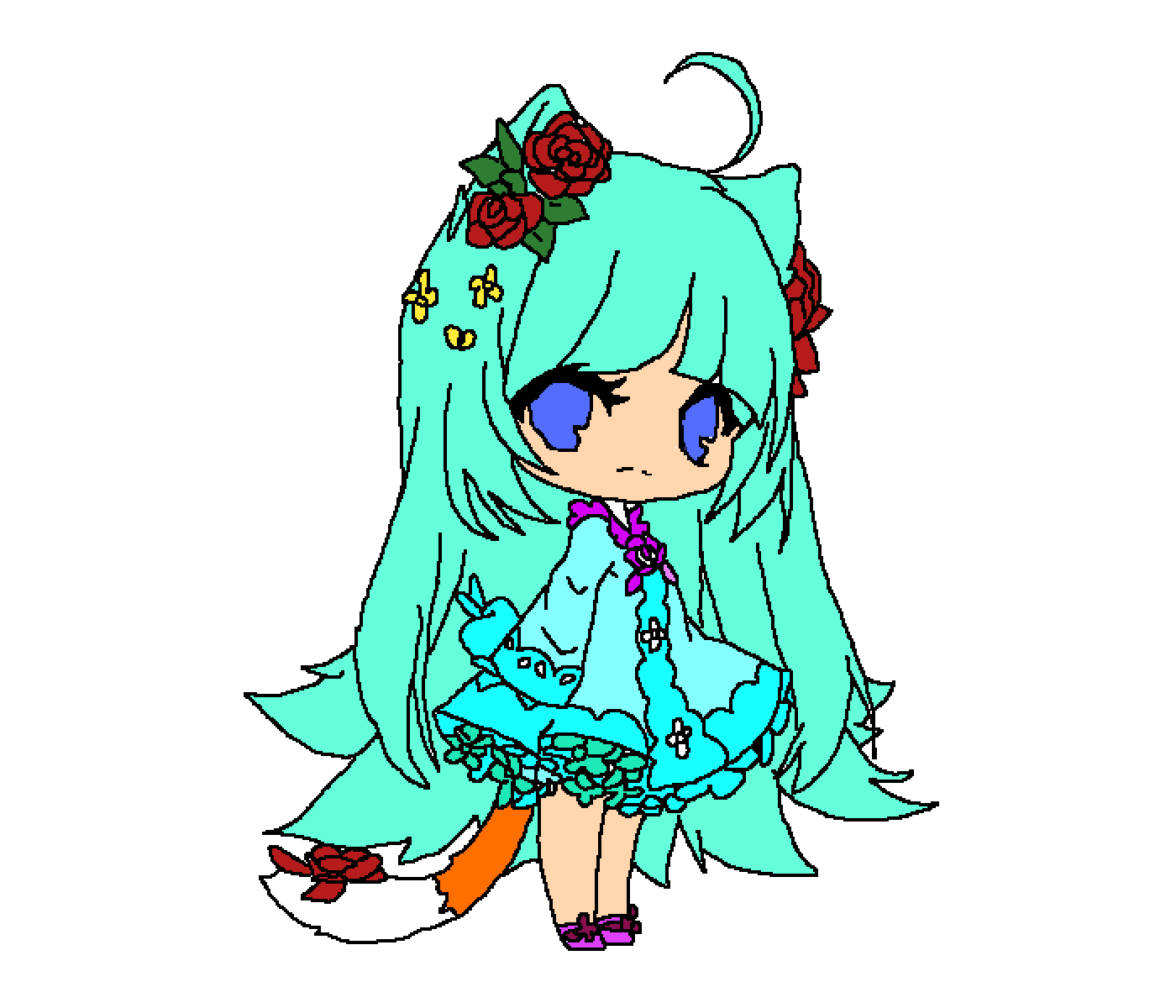 Editing gacha life - Free online pixel art drawing tool - Pixilart