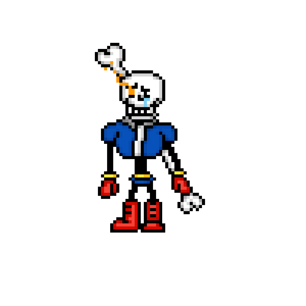 Pixilart - deltarune disbelief papy by BlueboxDude