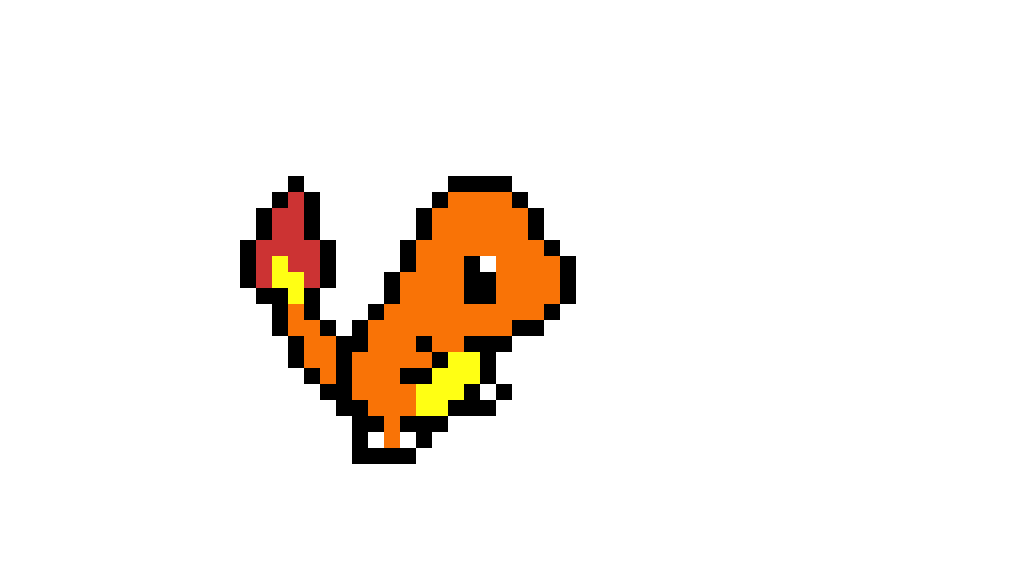 Editing Charmander! - Free online pixel art drawing tool - Pixilart