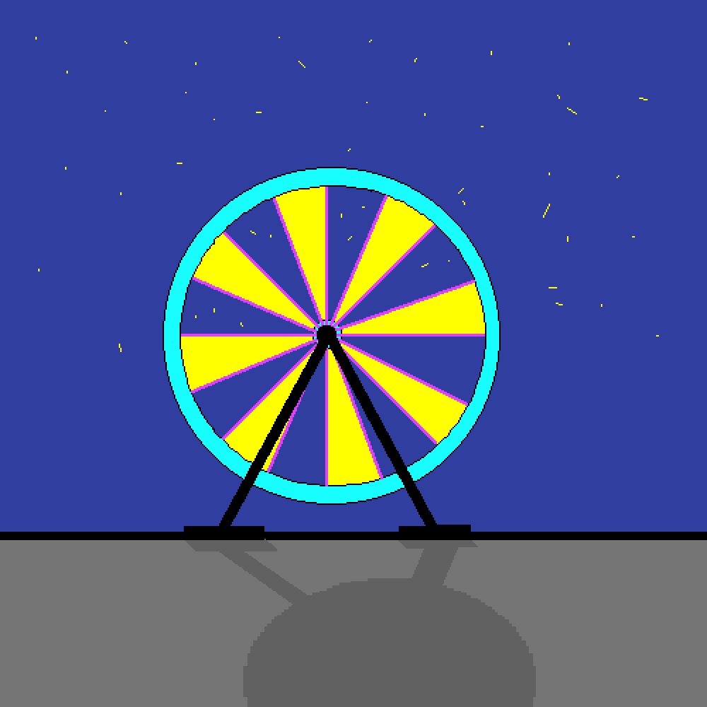 Editing lighted ferris wheel - Free online pixel art drawing tool ...