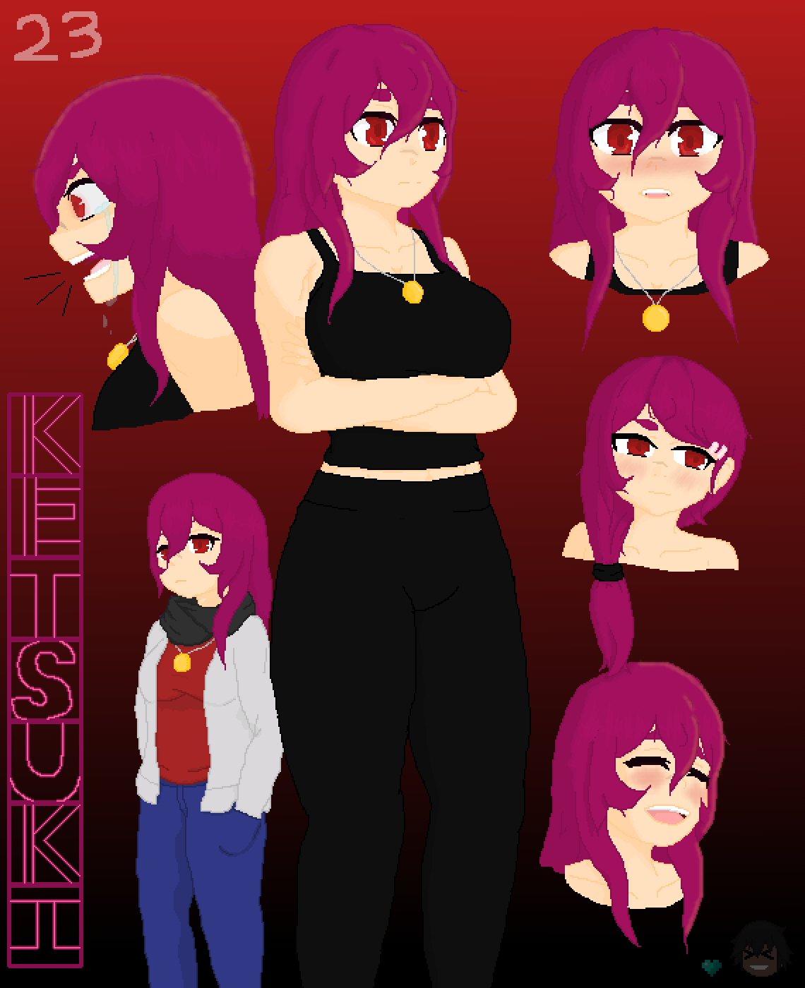 Pixilart - Ketsuki by GoldenWolf17