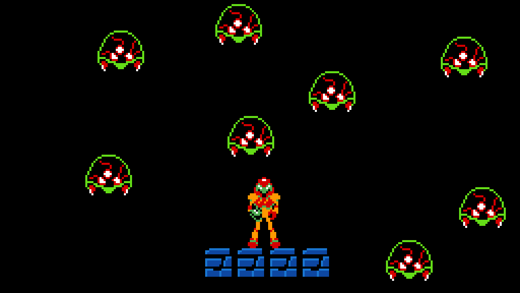 Fondo De Pantalla De Metroid De 8 Bits