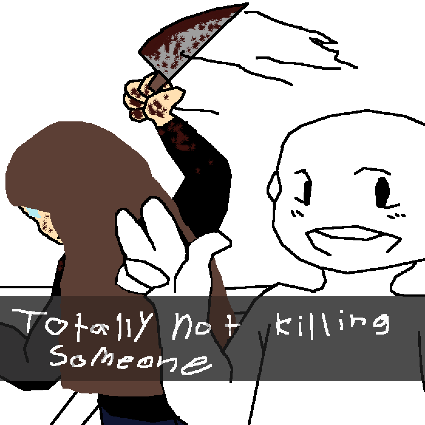 Pixilart - yep defintly not killing someone ;3 by phenixfly
