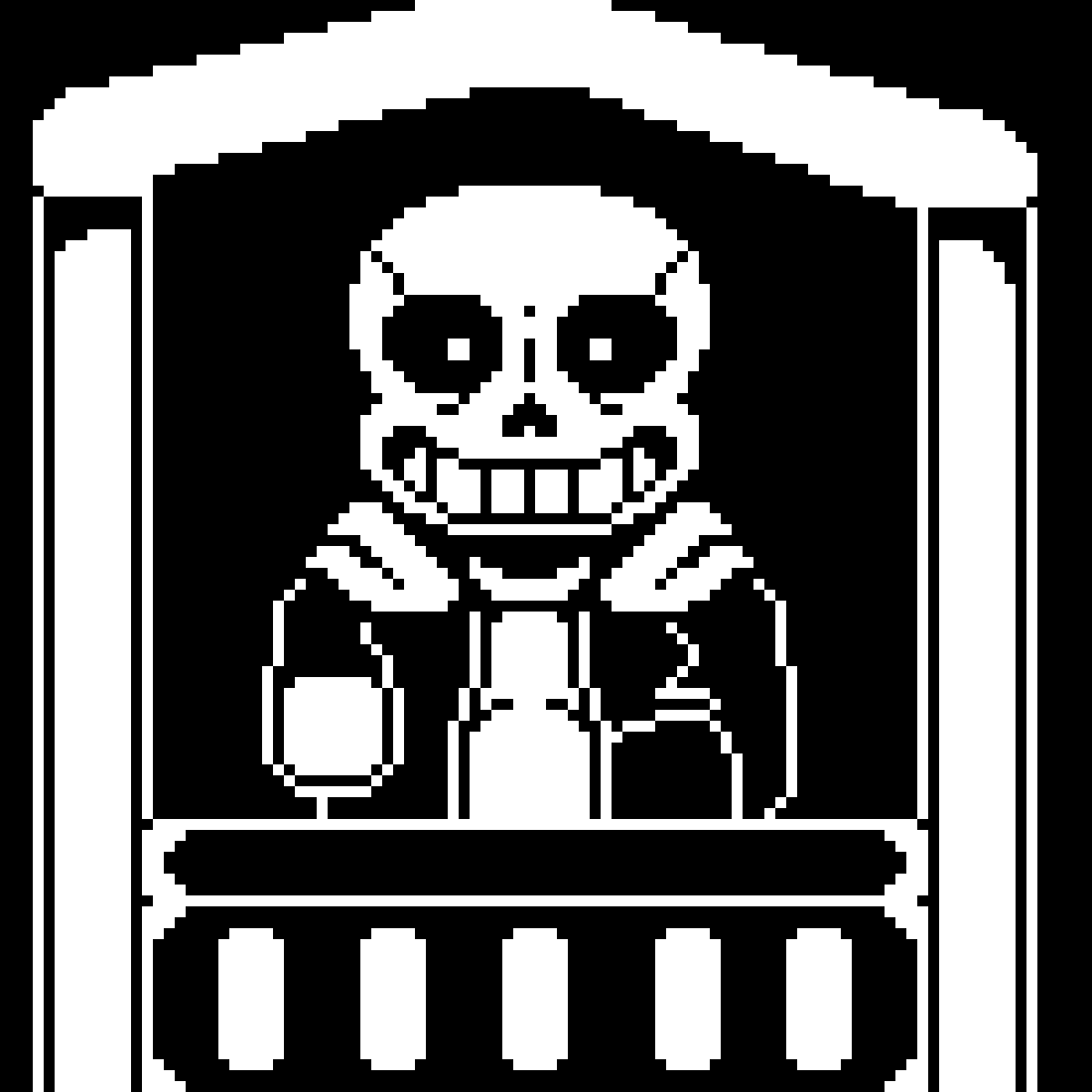 Pixilart - Sans in Snowdin by The-Prism