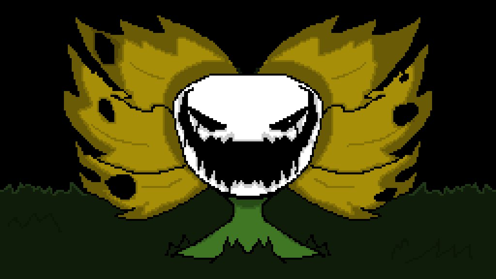 Pixilart - Super evil Flowey by SmokeyTheMenish