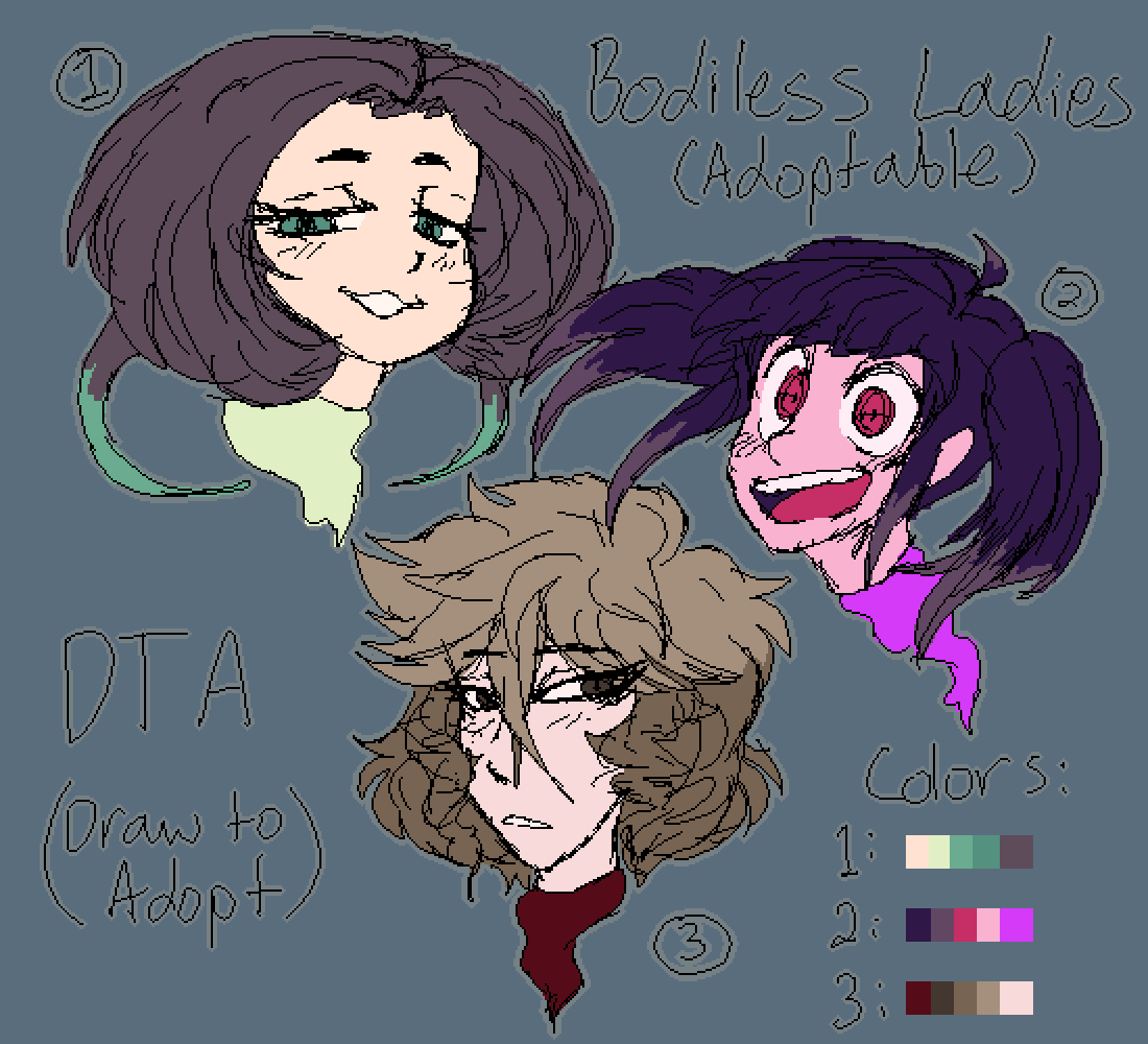 Pixilart - Bodiless Ladies DTA by ronny-boi