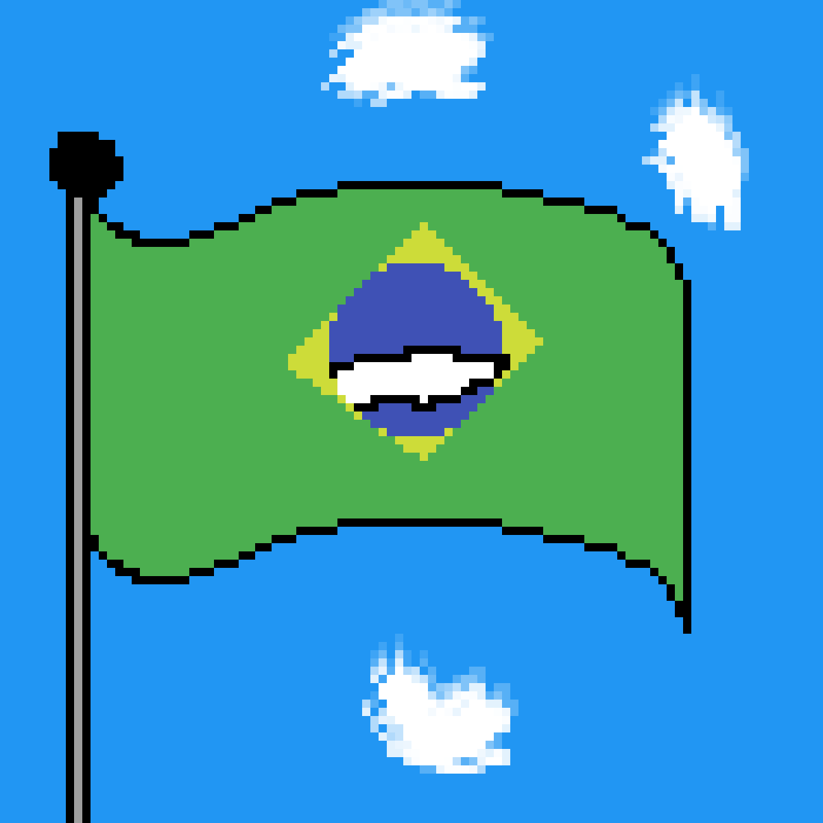Editing brazil flag - Free online pixel art drawing tool - Pixilart