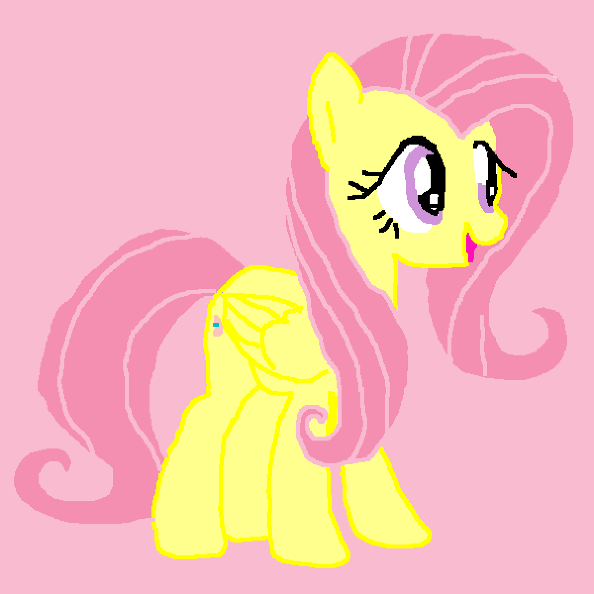 Editing fluttershy - Free online pixel art drawing tool - Pixilart
