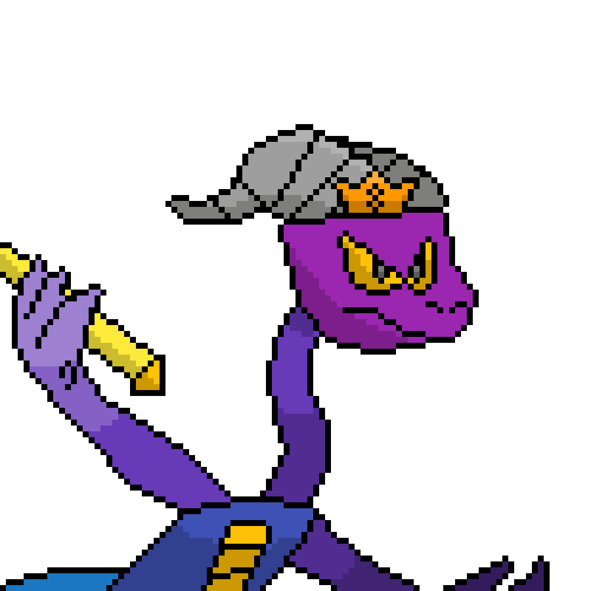 Pixilart - (FrigidRealm) Prince Scornid (In-Battle Sprites) by VessReal