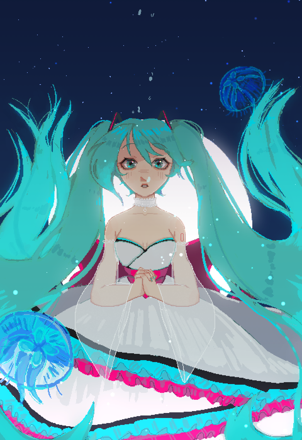 Pixilart - Miku by DFv3zzohecsxp3L