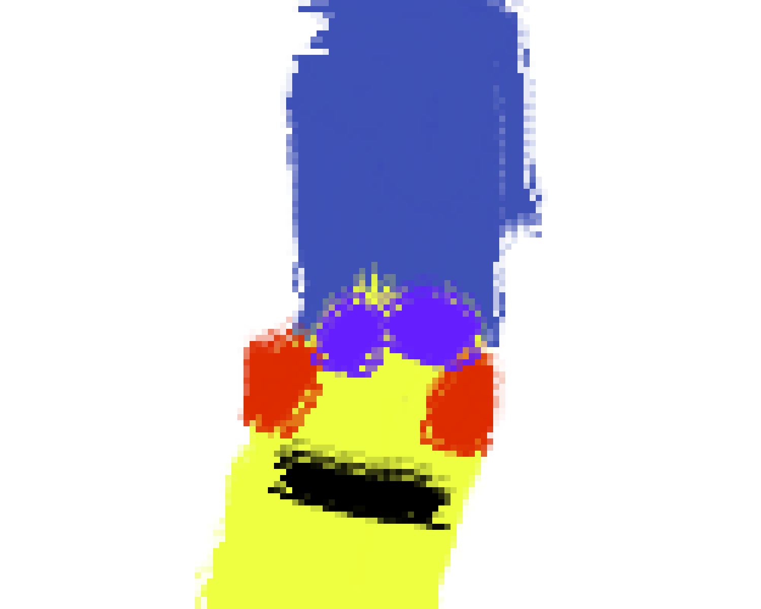 Editing marge simpson - Free online pixel art drawing tool - Pixilart