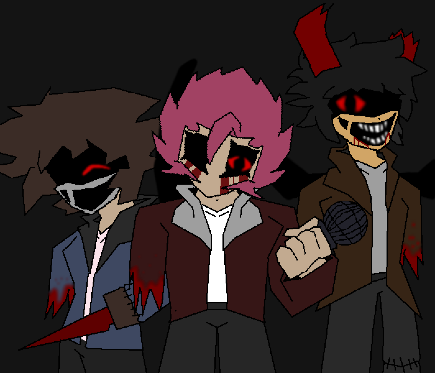 Pixilart - triple trouble by infinite-braker