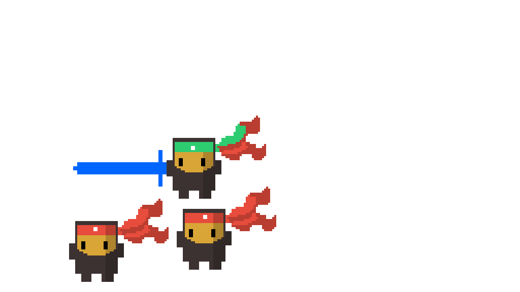 Editing ninjas - Free online pixel art drawing tool - Pixilart
