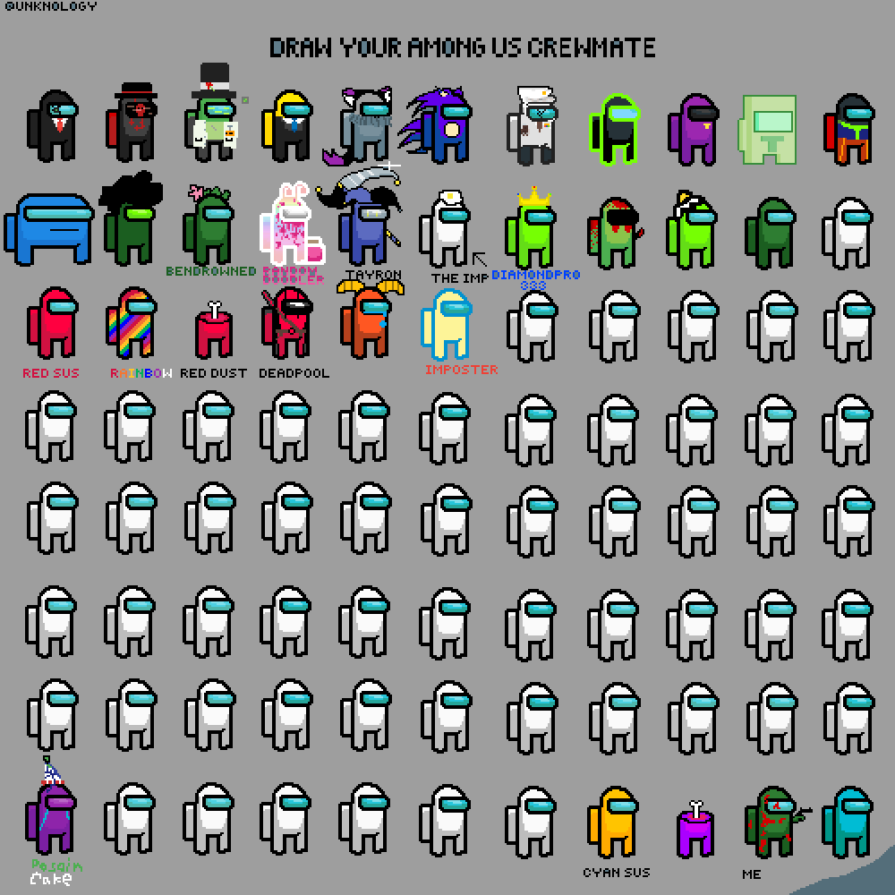 Editing Among us - Free online pixel art drawing tool - Pixilart