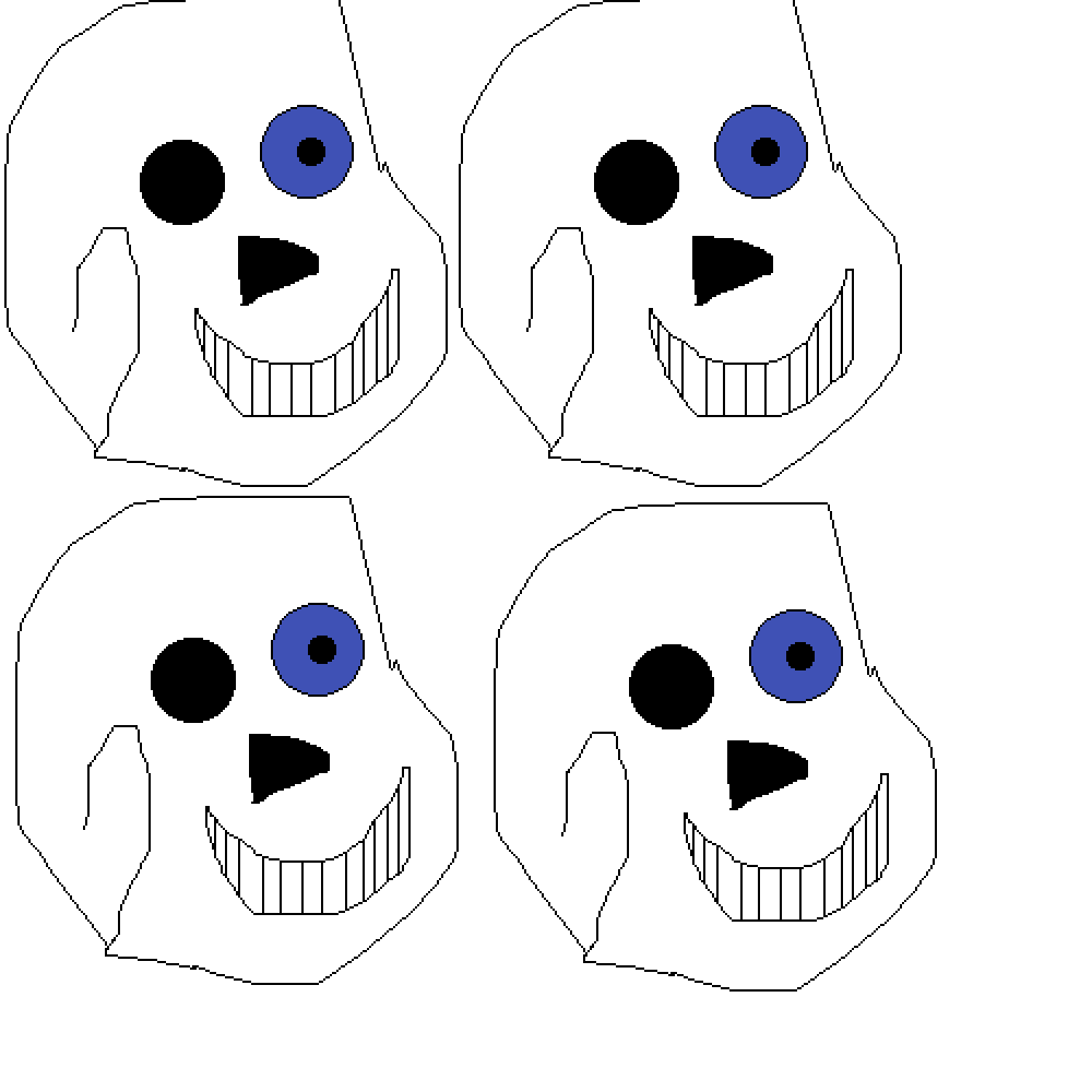 Pixilart - Create a Sans head by TSDarkmatter