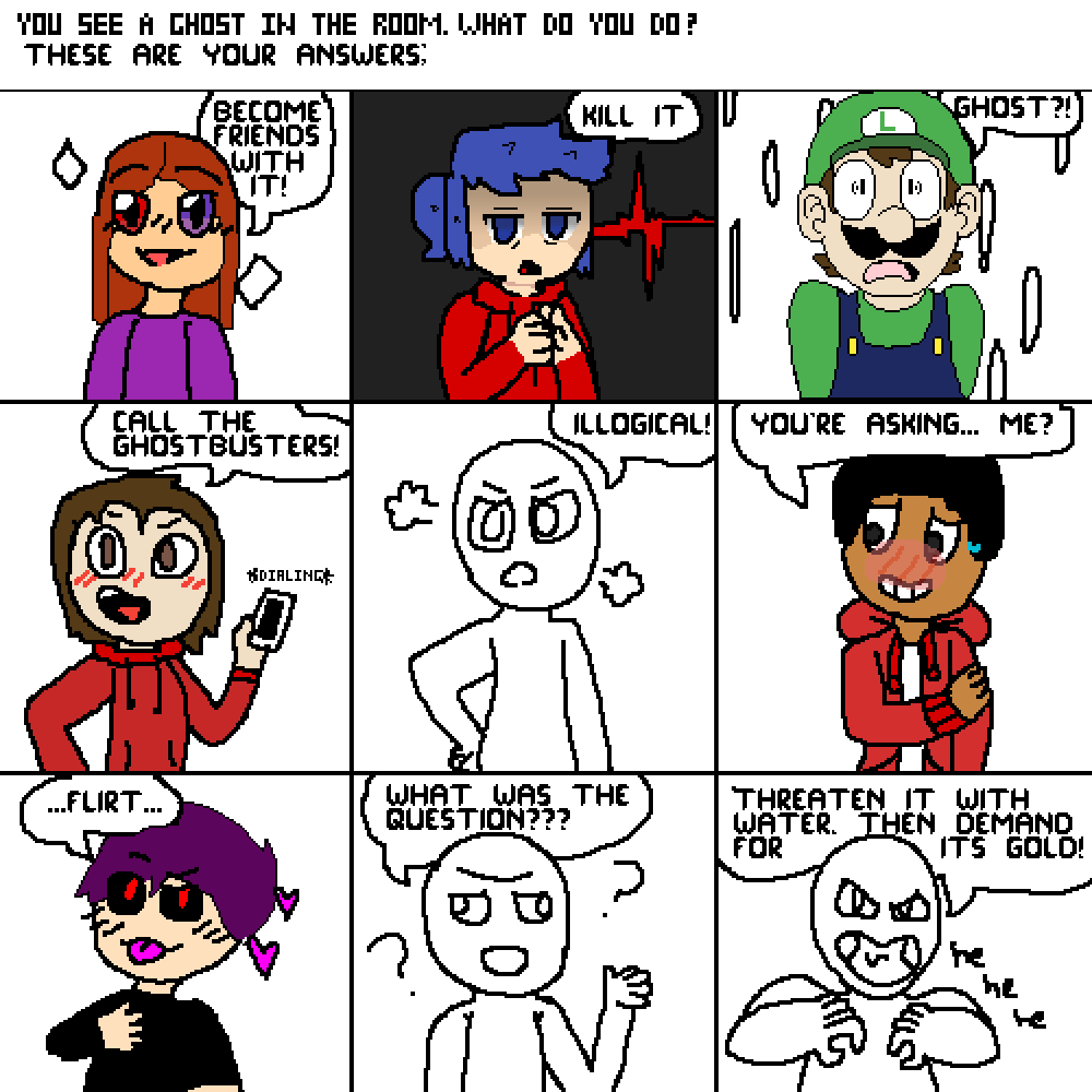 Editing Ghost Reactions - Free online pixel art drawing tool - Pixilart