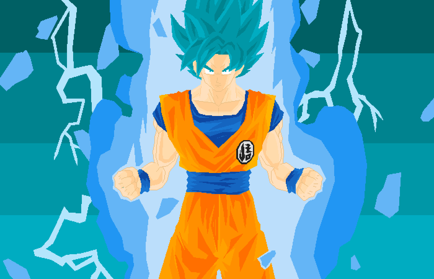 Pixilart - SSB Goku by DB0Wxajf1snUR2s