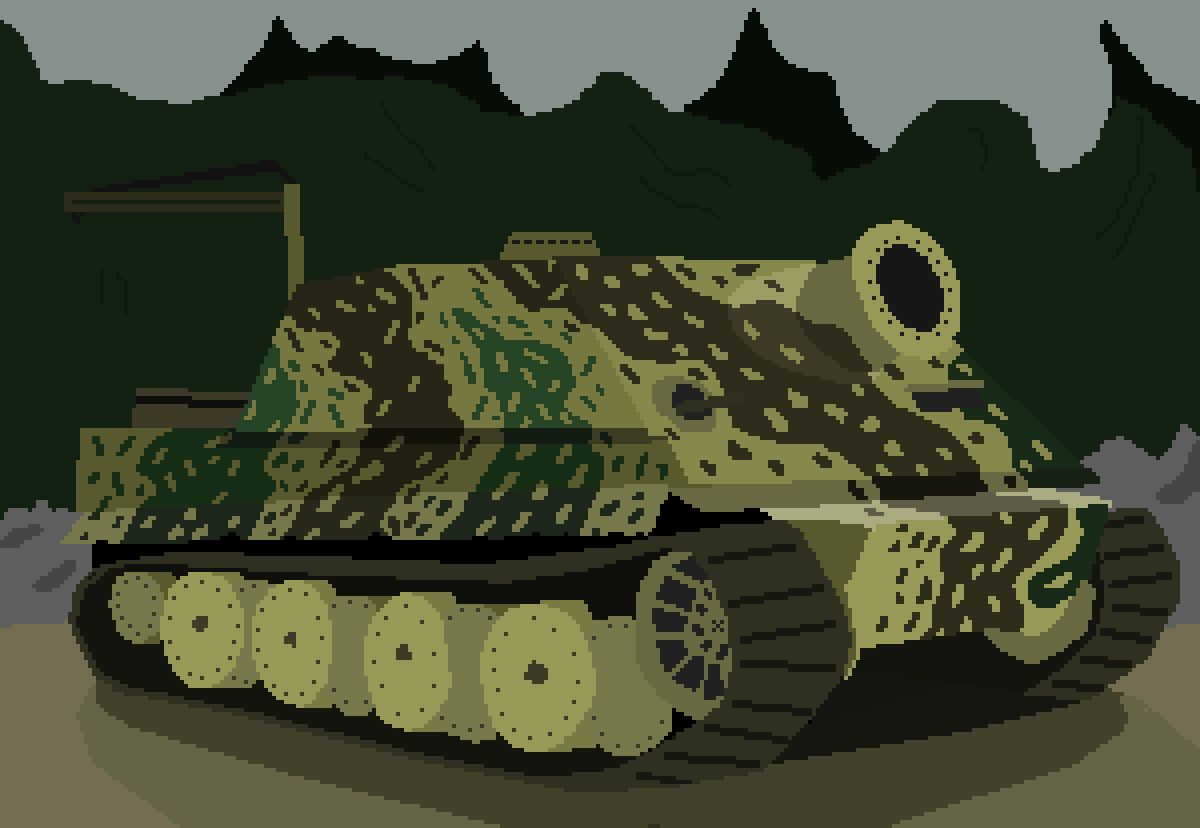 Pixilart - SturmTiger - WW2 tank by AussieWirraway