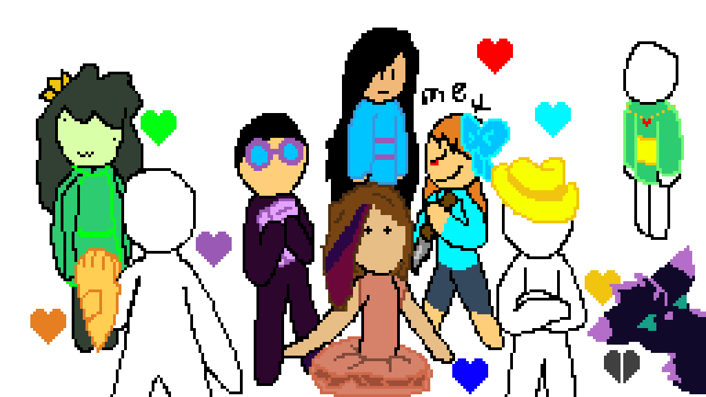 Pixilart - Human souls -collab- by HauntedKitten