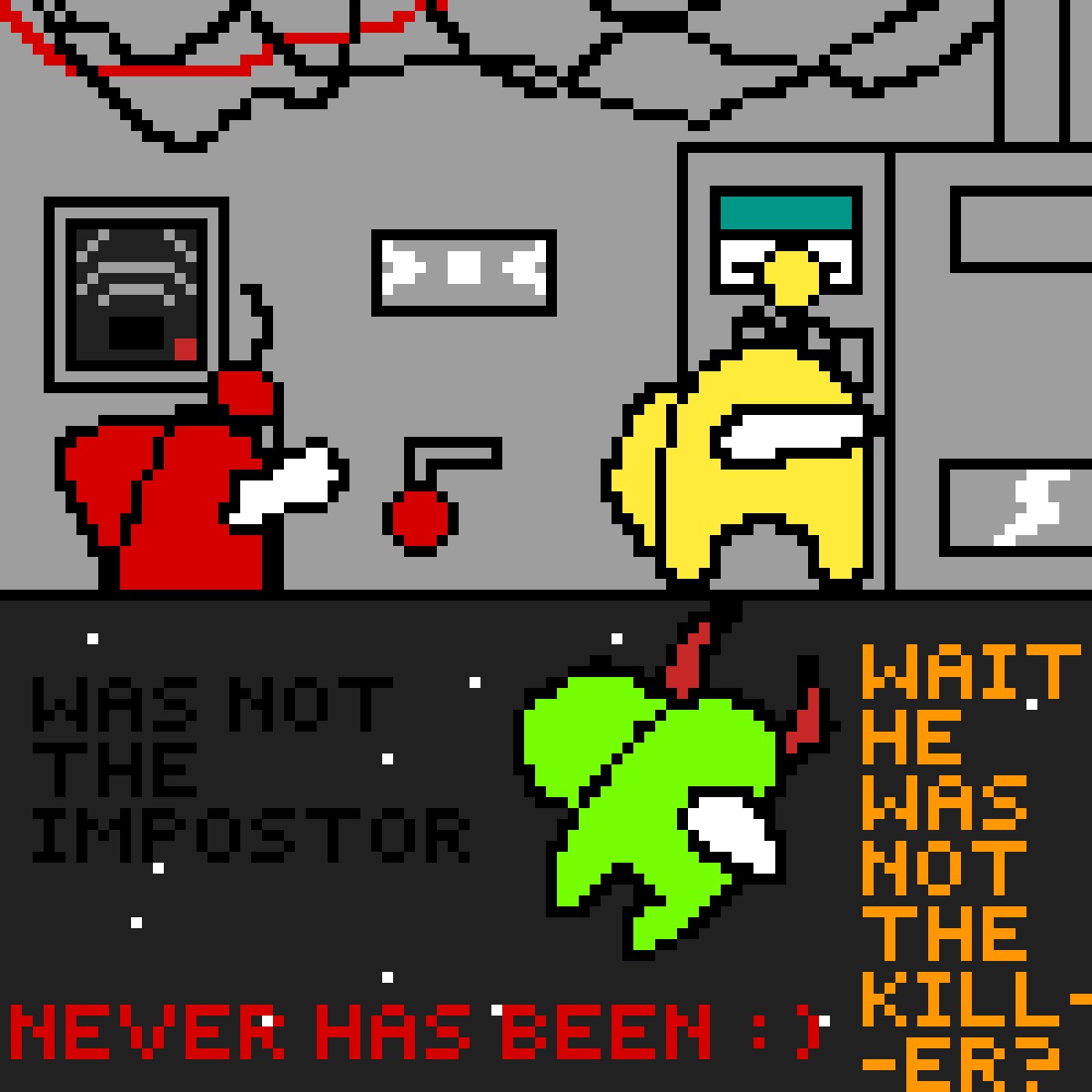 Pixilart - Among us impostor by ThatBeanieGuy