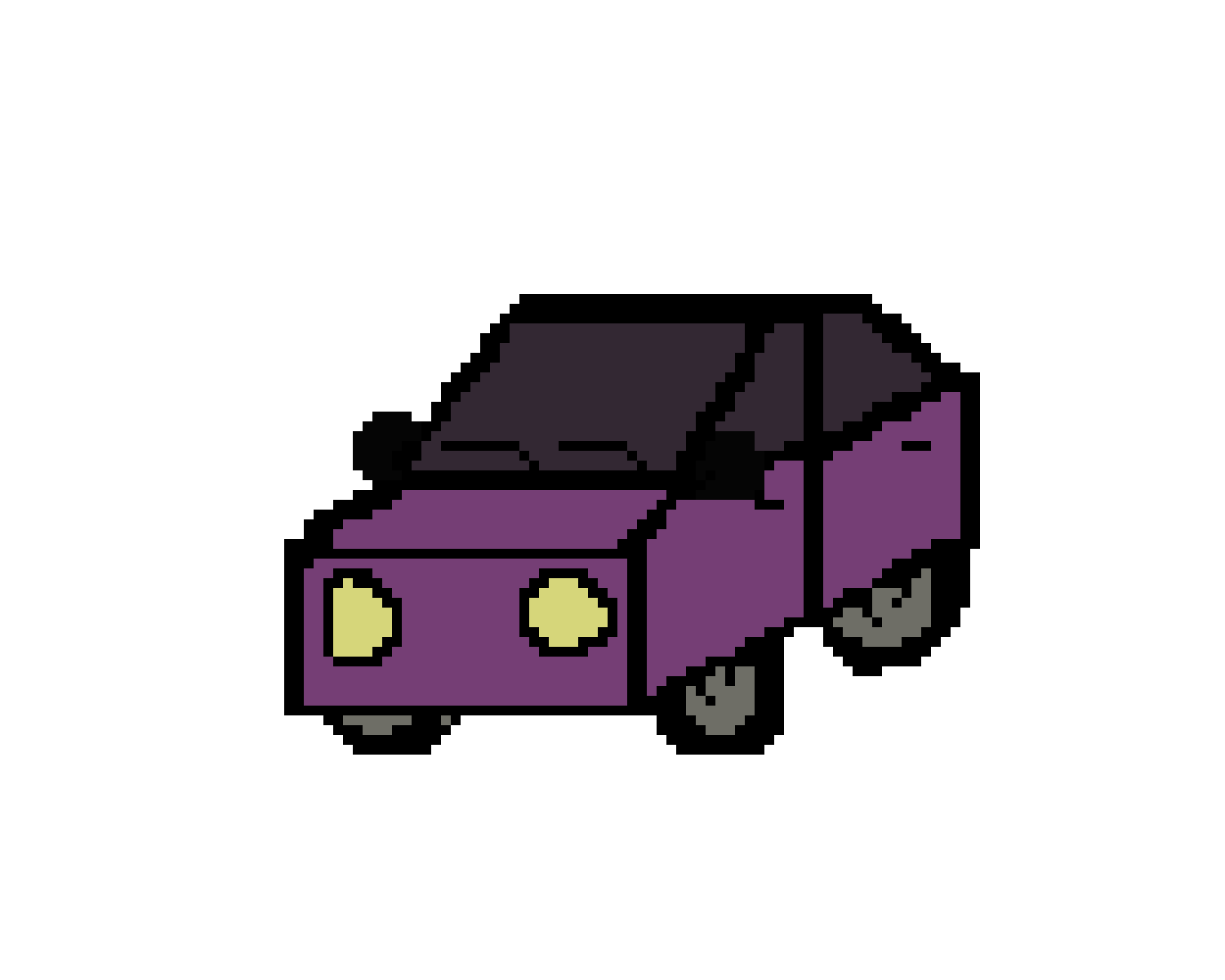 Pixilart - Purple car by SunShy