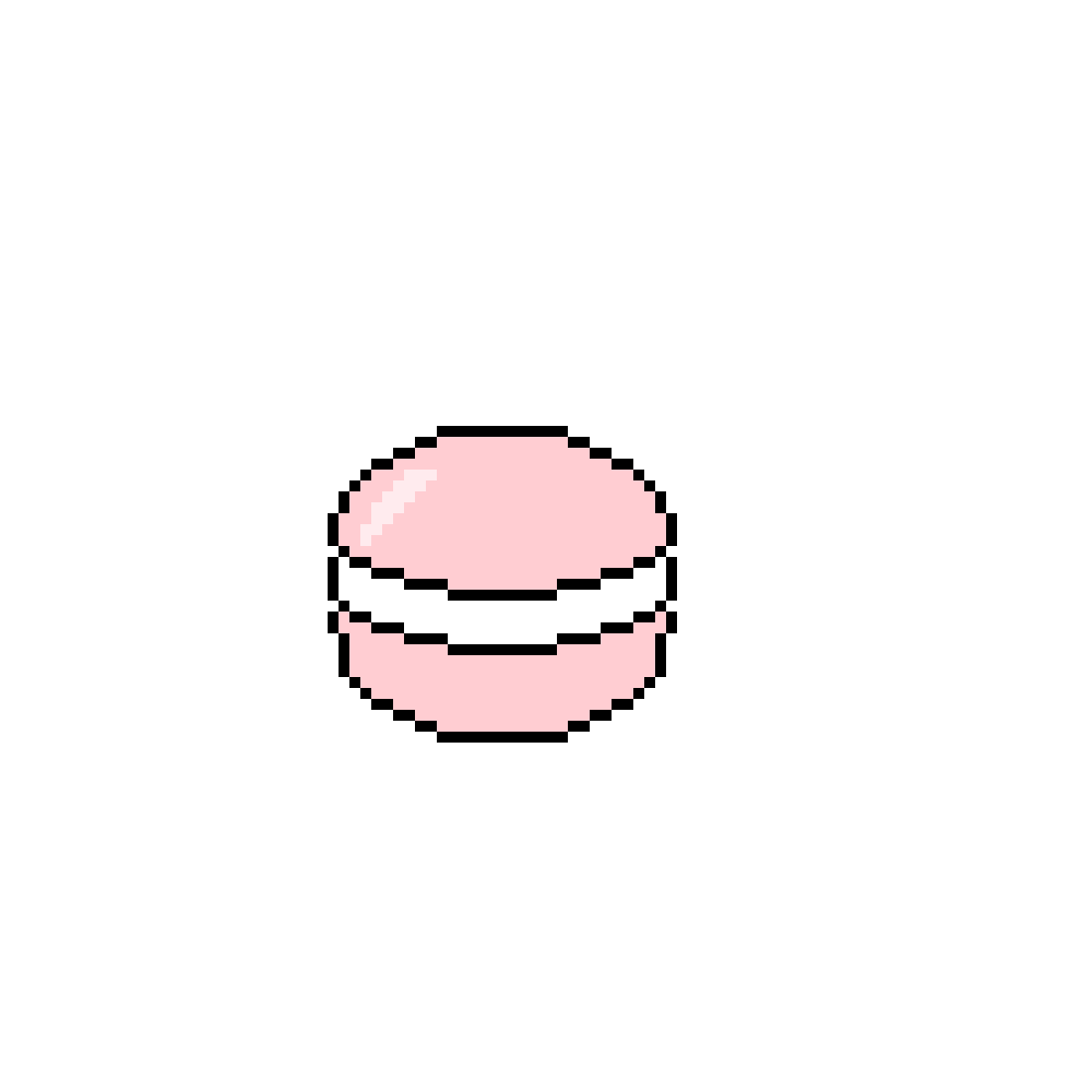Editing macaron bite - Free online pixel art drawing tool - Pixilart