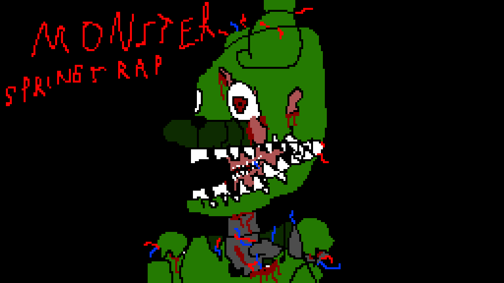 Editing MONSTER SPRINGTRAP - Free online pixel art drawing tool - Pixilart