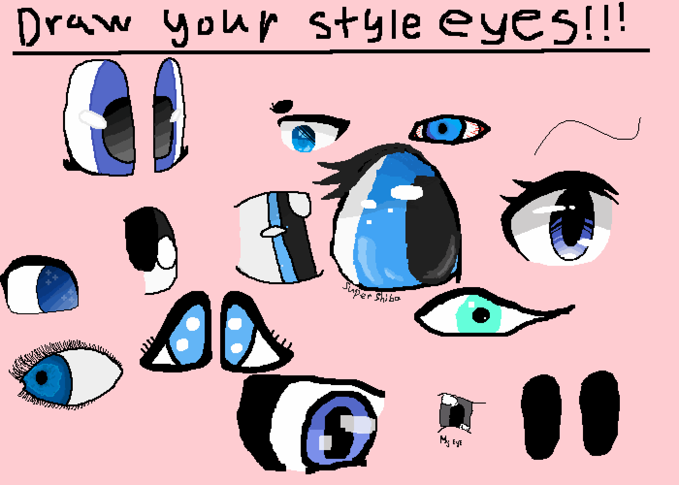 Editing blink eye - Free online pixel art drawing tool - Pixilart