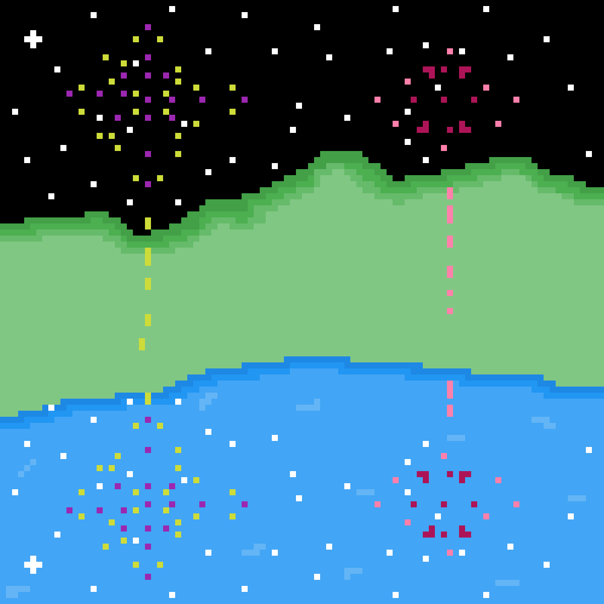 Pixilart - fireworks by Alpacalips