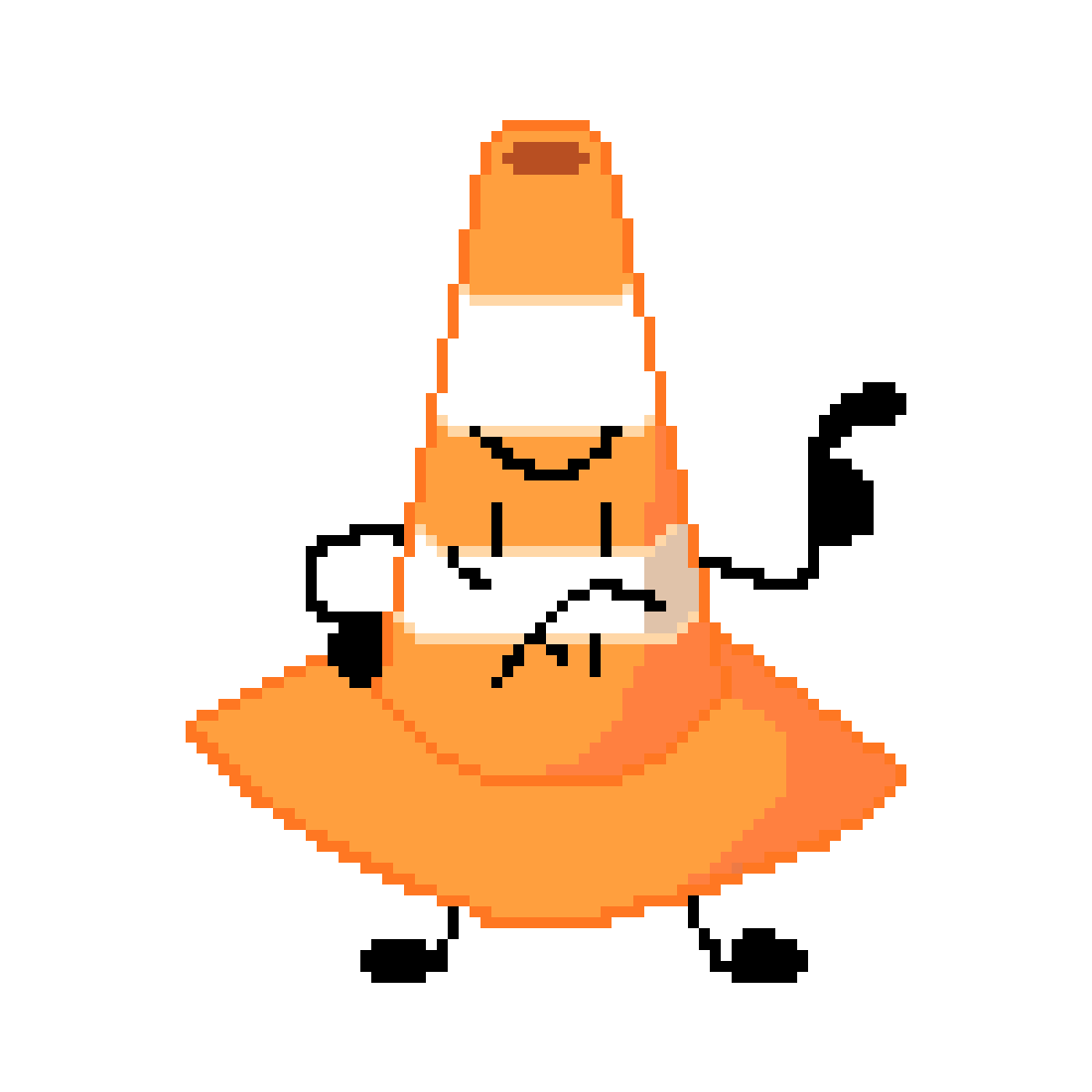 Pixilart - Traffic Cone by 2cupoforangjuce