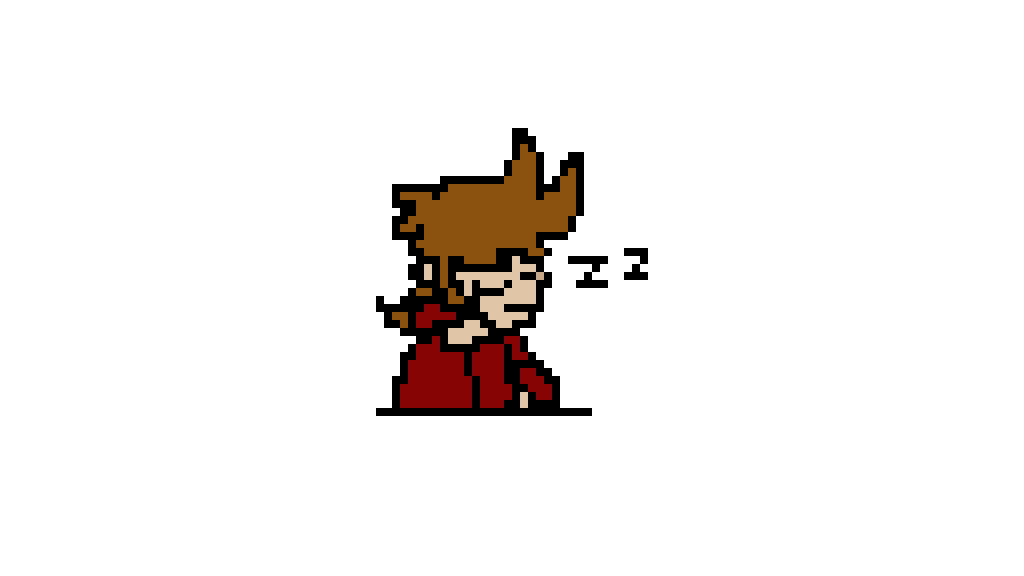 Pixilart - sleepy tord by Stormythegoat