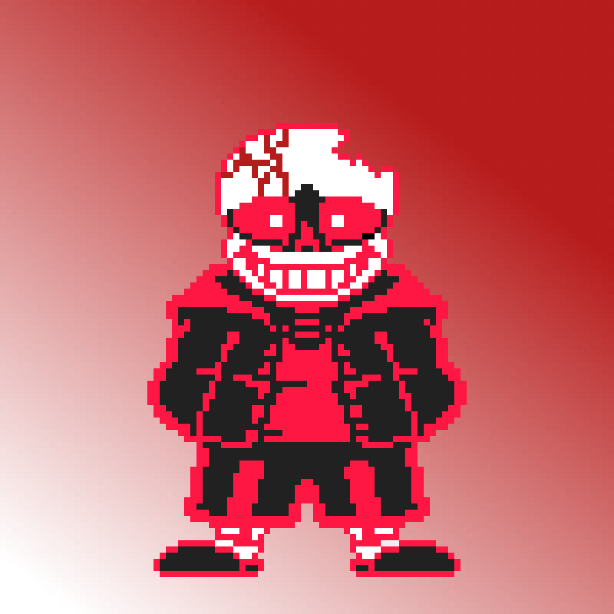 Pixilart - Corrupted Sans by MortalKombat12