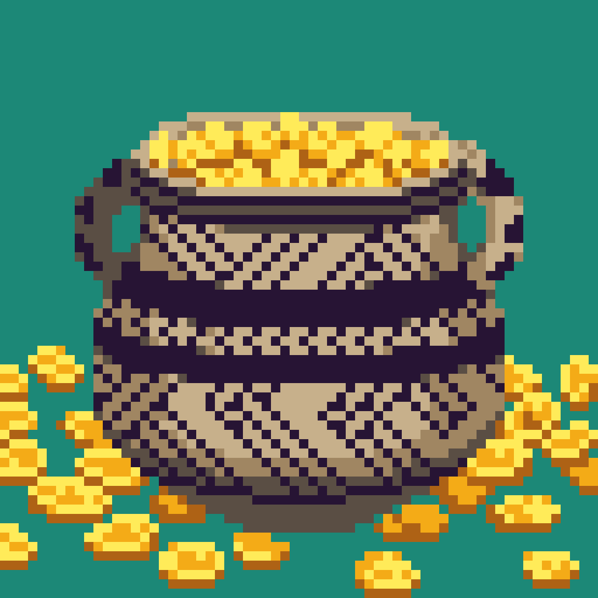 Pixilart - Pot of Gold by thebeekeep