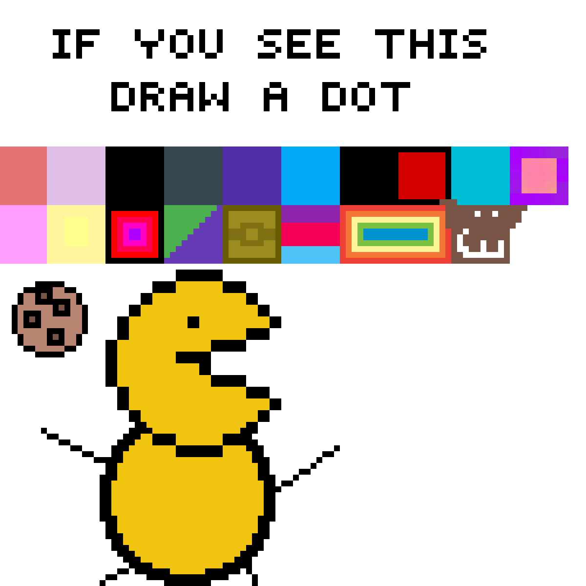 Editing pac man dot - Free online pixel art drawing tool - Pixilart