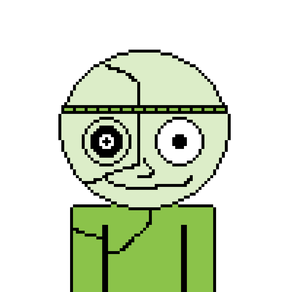Pixilart - cyborg baldi by fusion12345
