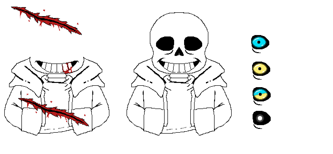 Pixilart - Sans base and sheet by Underverseink1