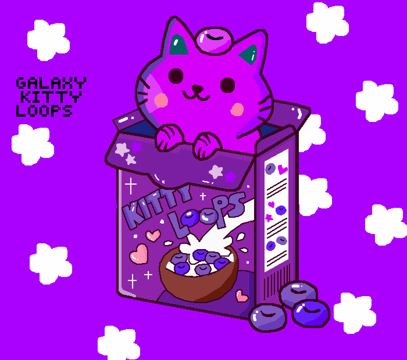 Pixilart - Kitty Loops grape by helloinothing