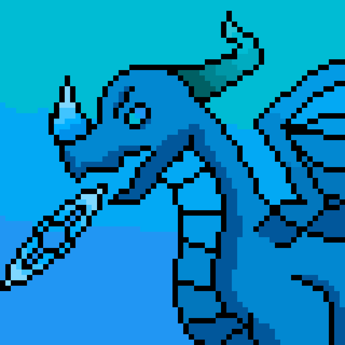 Editing Ice dragon - Free online pixel art drawing tool - Pixilart