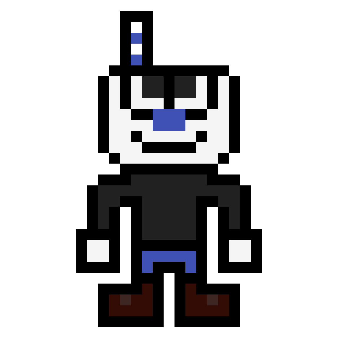 Pixilart - Mugman (Cuphead) by XArtzFranzX