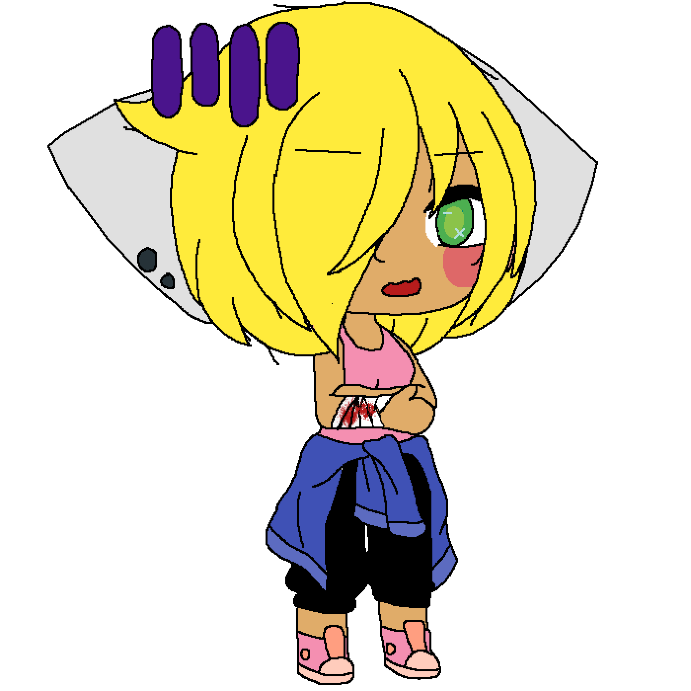 Editing gacha life - Free online pixel art drawing tool - Pixilart