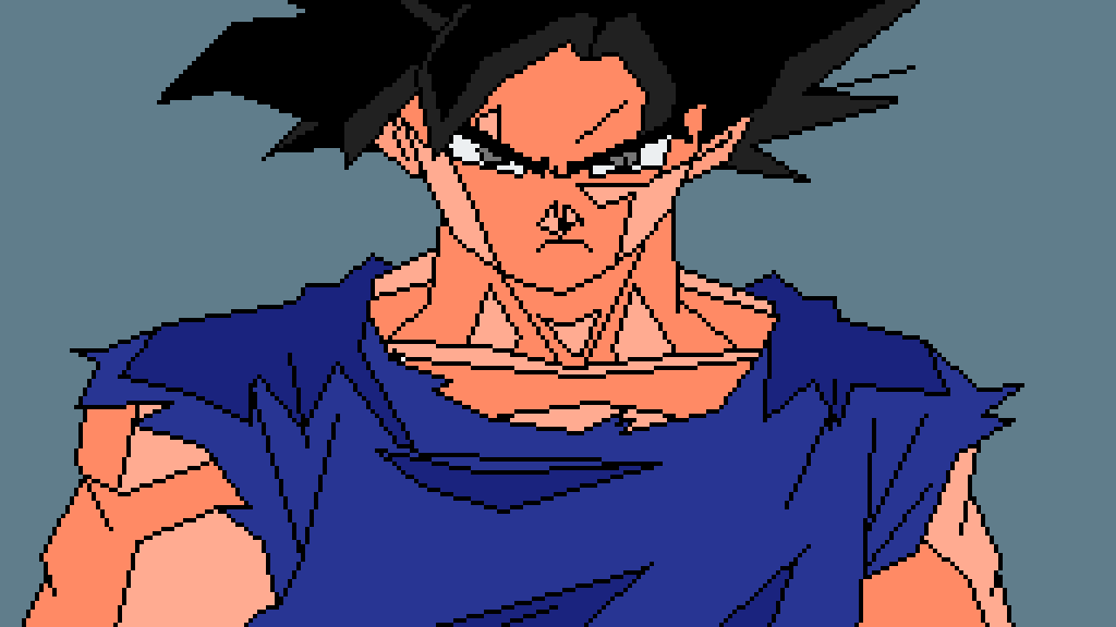 Pixilart - ultra instinct goku by trayzombbie758
