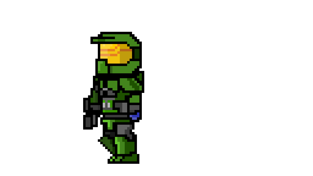 Minecraft Pixel Art Master Chief