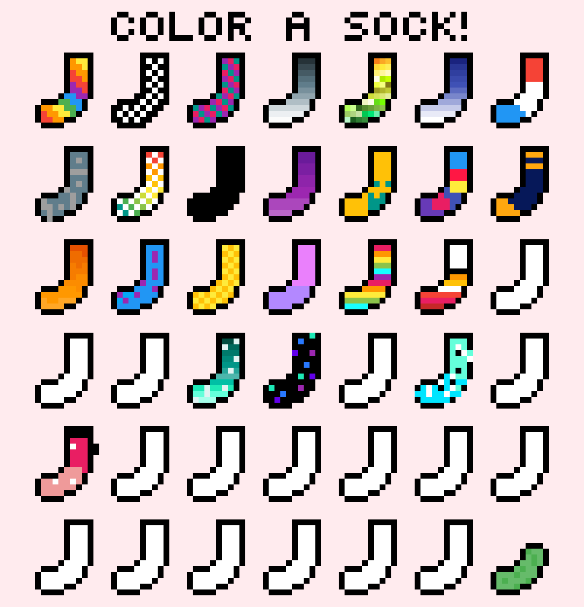 Editing socks - Free online pixel art drawing tool - Pixilart