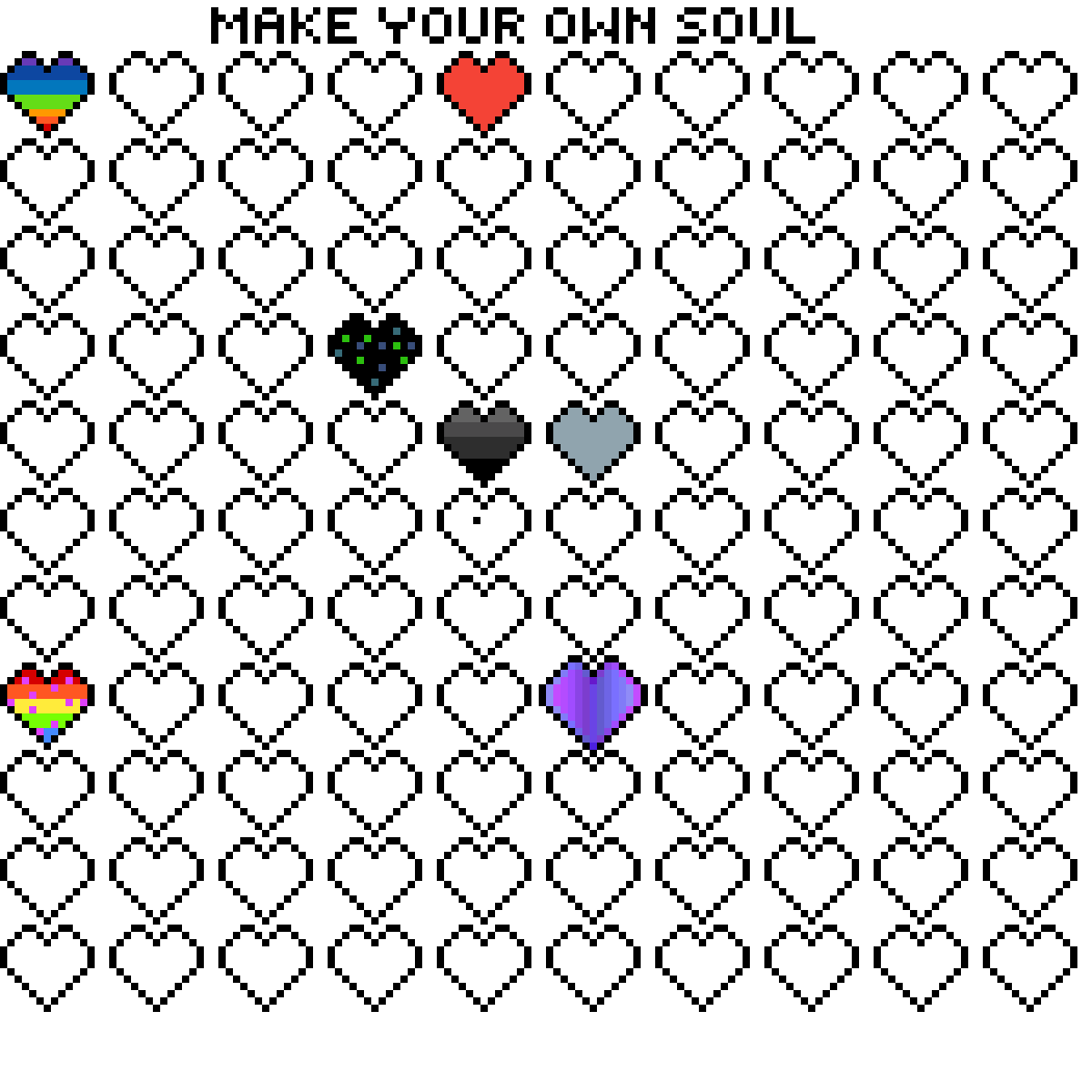 Editing determination soul - Free online pixel art drawing tool - Pixilart