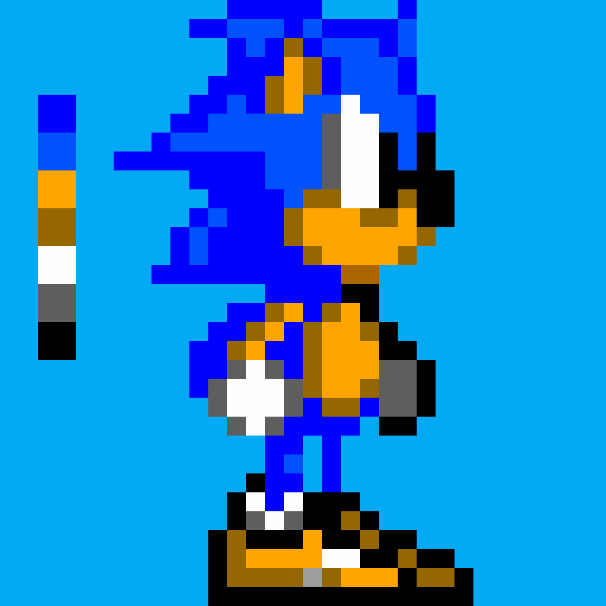 Editing Sonic NES Style - Free online pixel art drawing tool - Pixilart