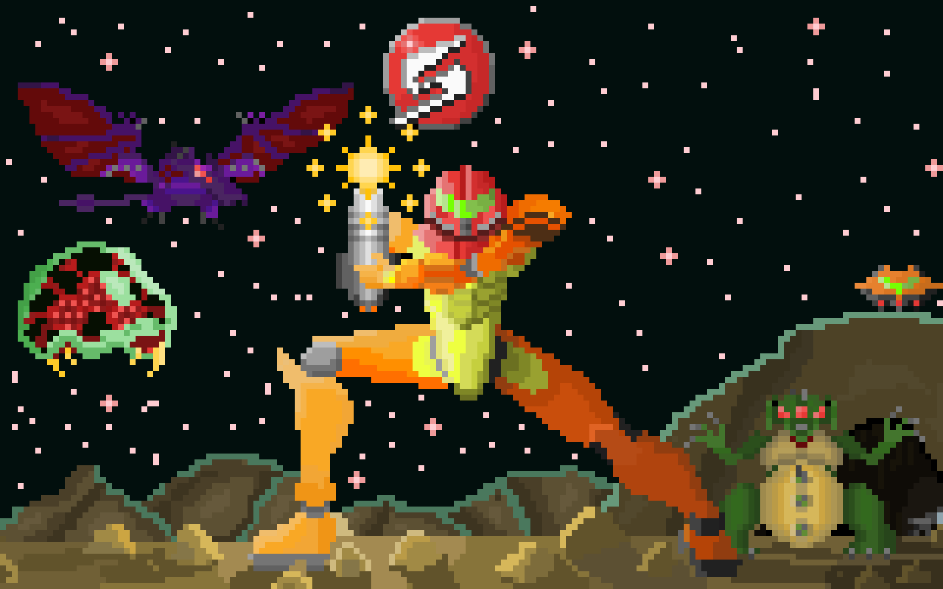 Pixilart - epic metroid wallpaper by V1NC3NTTTT