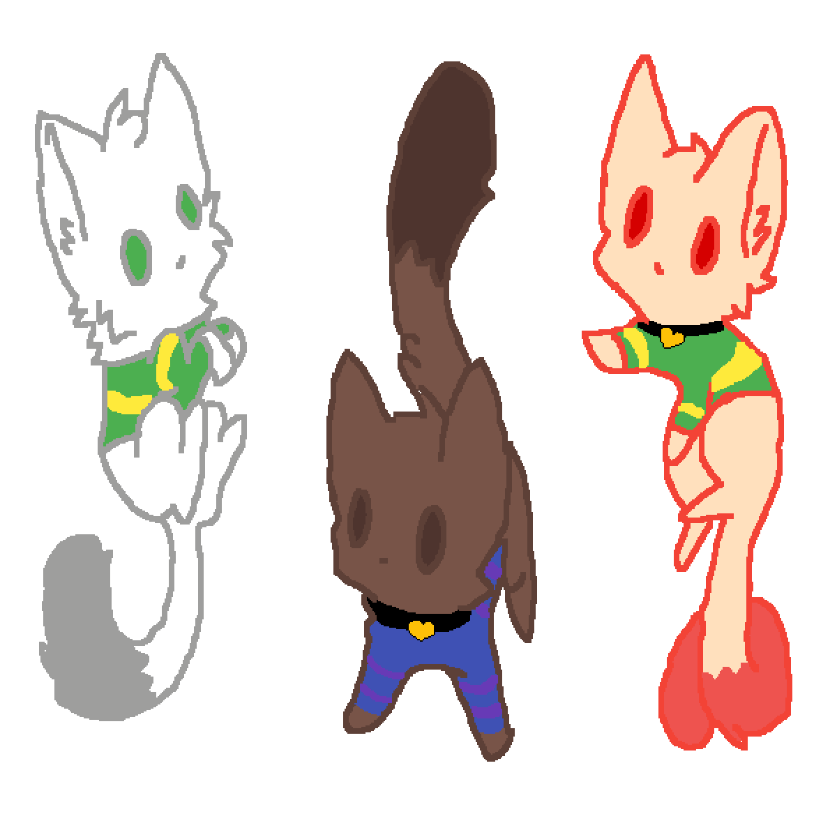 Pixilart - Undertale Cats by Demongirl5155