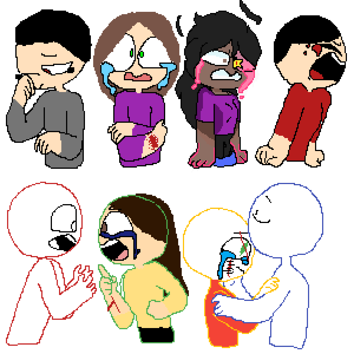 Editing sad - Free online pixel art drawing tool - Pixilart