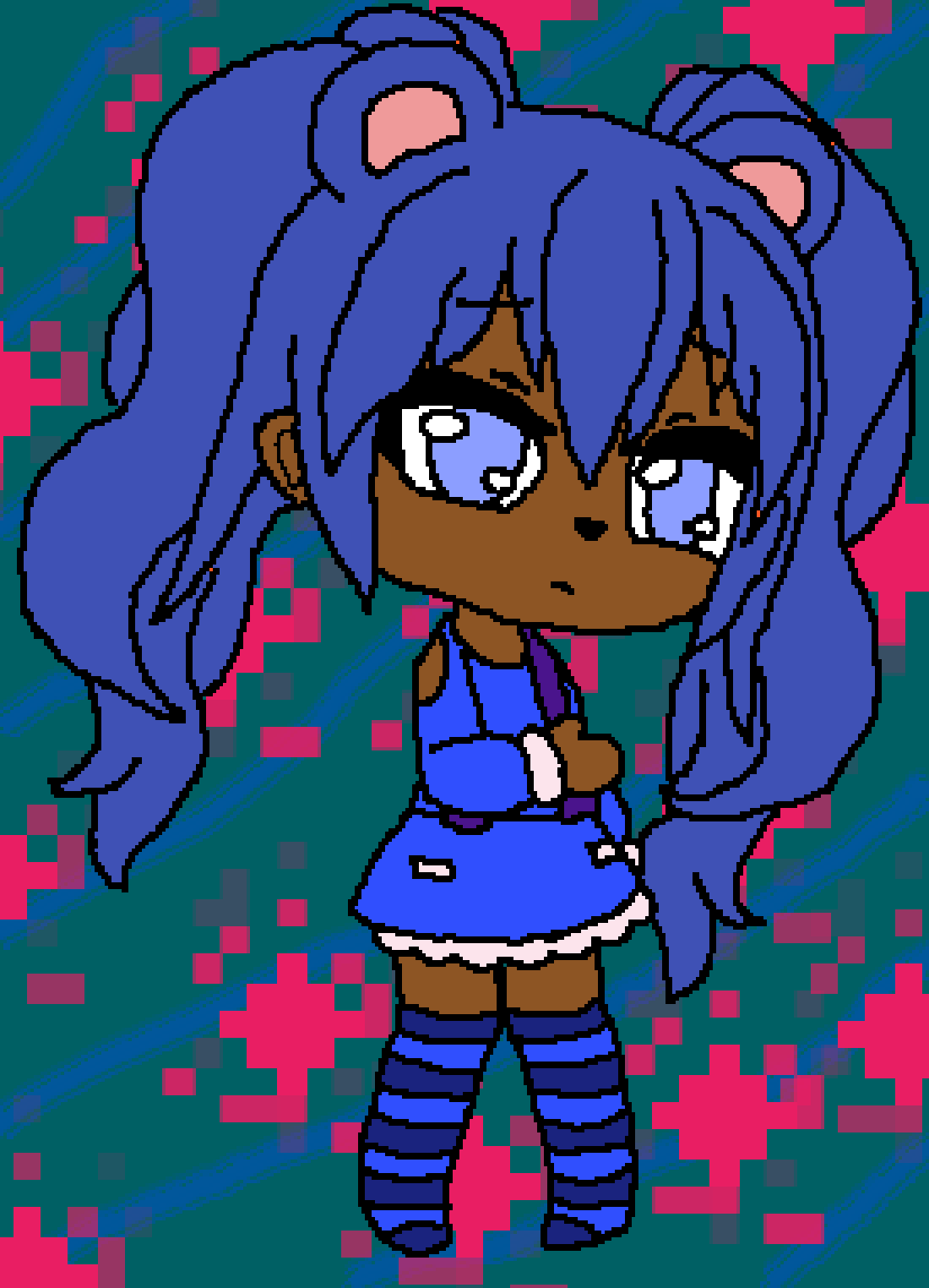 Editing Gacha bear - Free online pixel art drawing tool - Pixilart