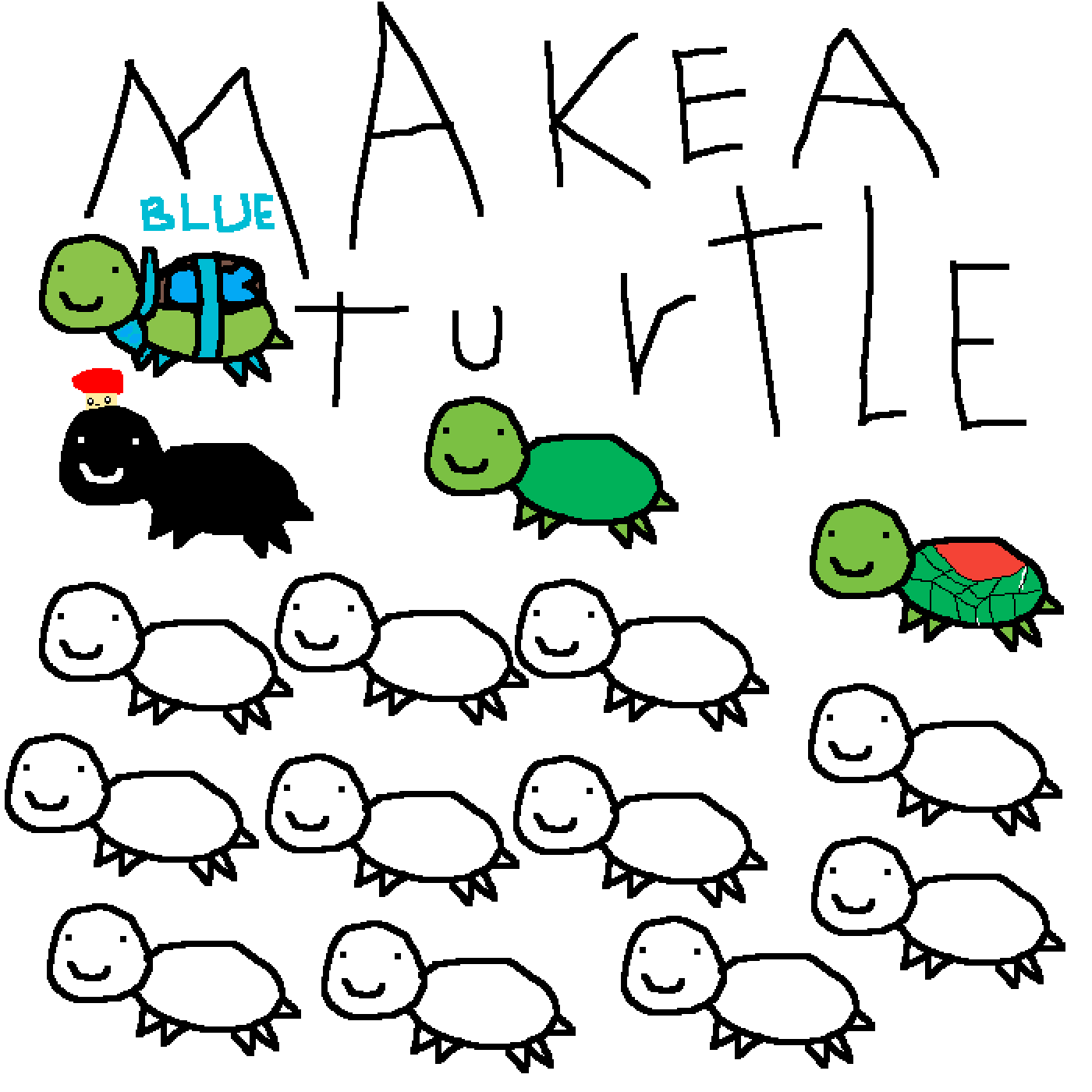 Editing Make Your Turtle - Free online pixel art drawing tool - Pixilart